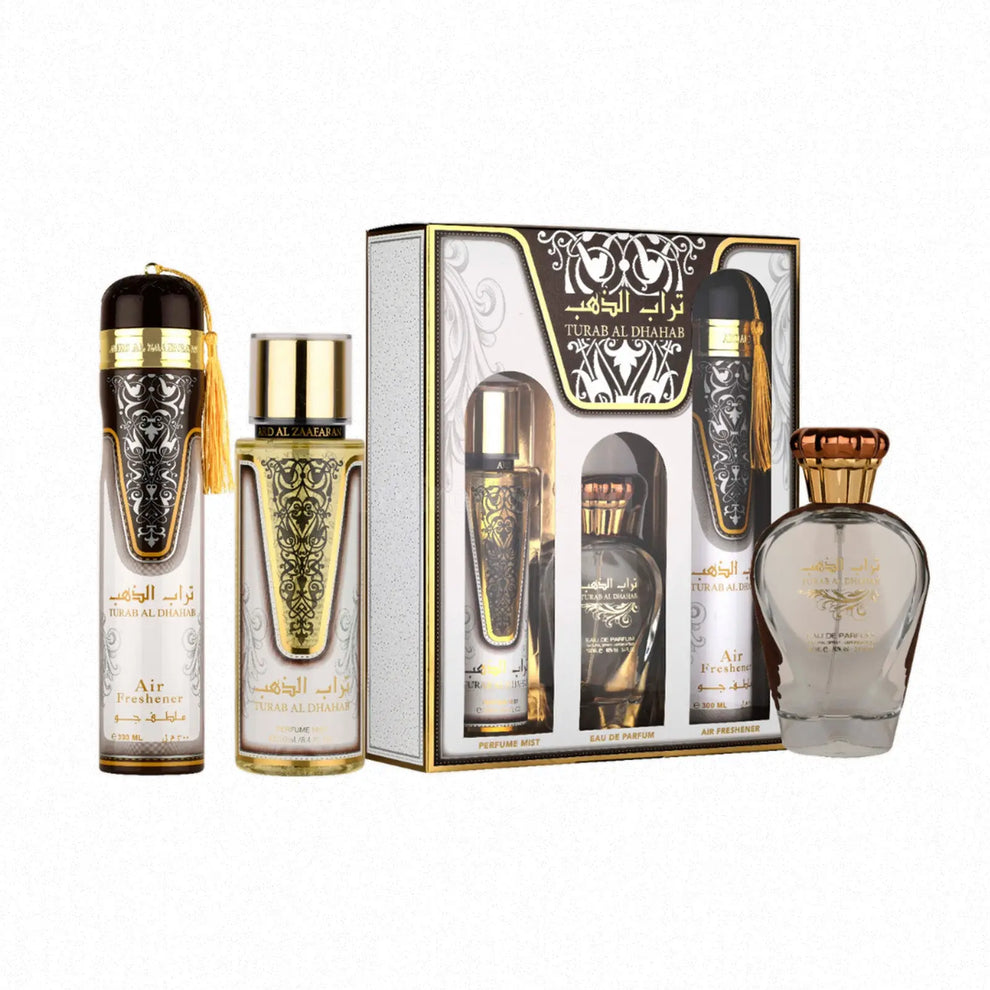 Turab Al Dahab Gift Set 3 Piece 300ml Ard Al Zaafaran | Emirates Oud