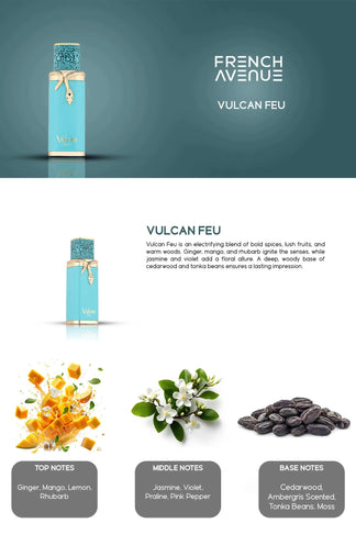 Vulcan Feu Perfume 100ml EDP By French Avenue